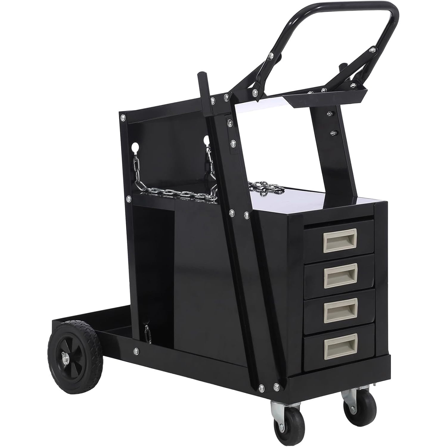 Welding Cart 220 lbs Welder Cart with Wheels 3-Tier Welding Carts for ...