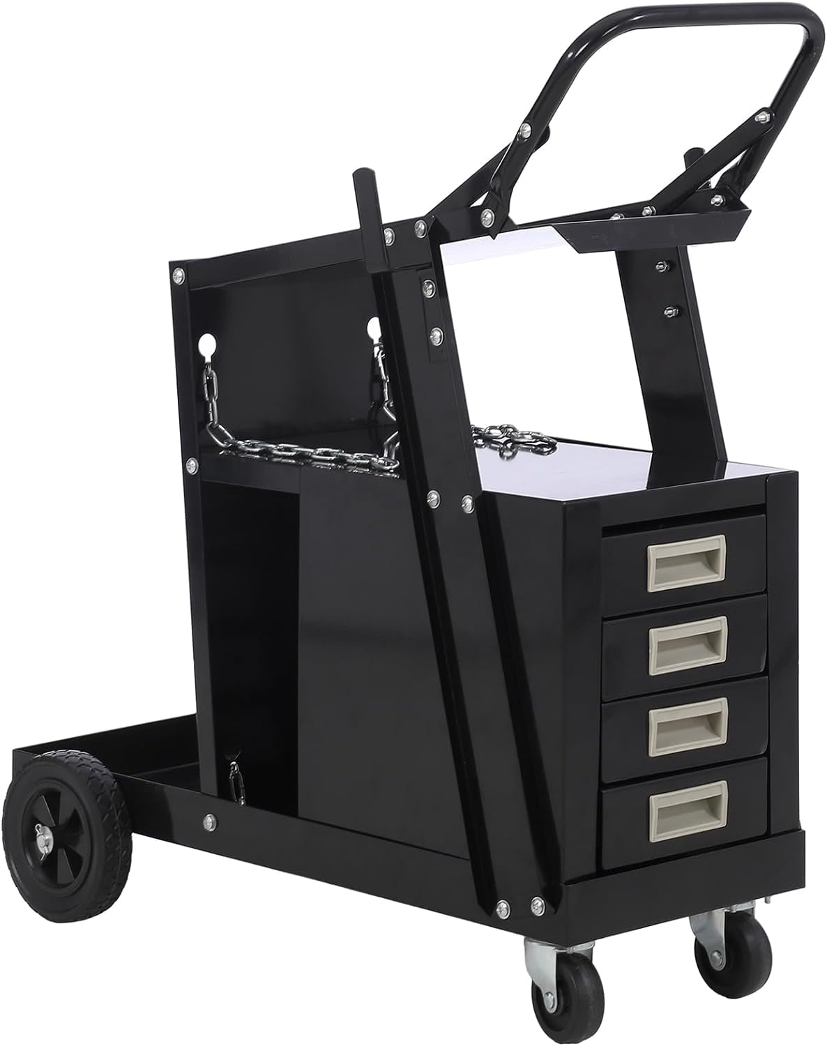Welding Cart, 220 lbs Welder Cart with Wheels, 3-Tier Welding Carts for ...