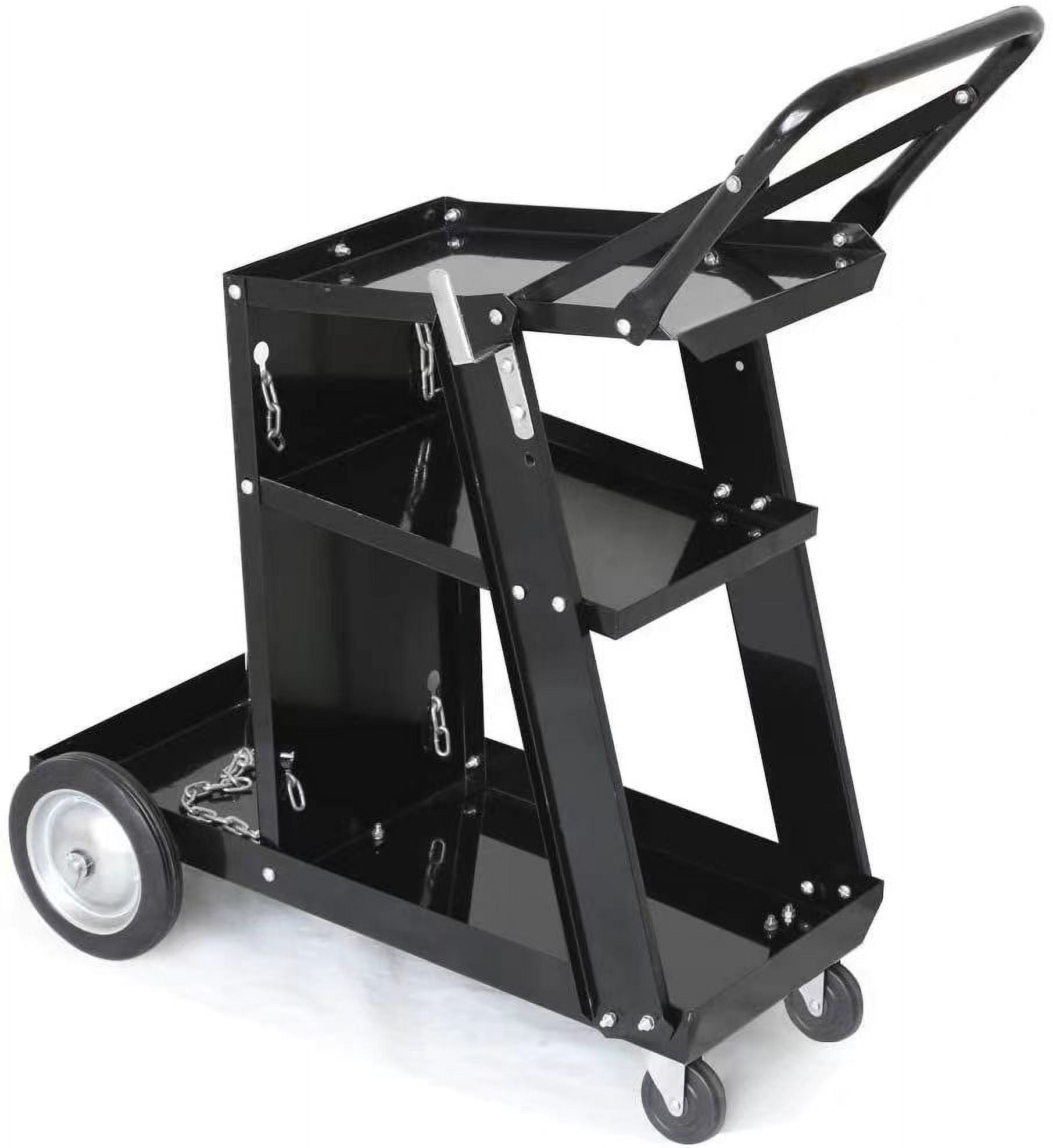 Welding Cart for Welder and Plasma Cutter, Tilt-Table Large Storage 360 ...