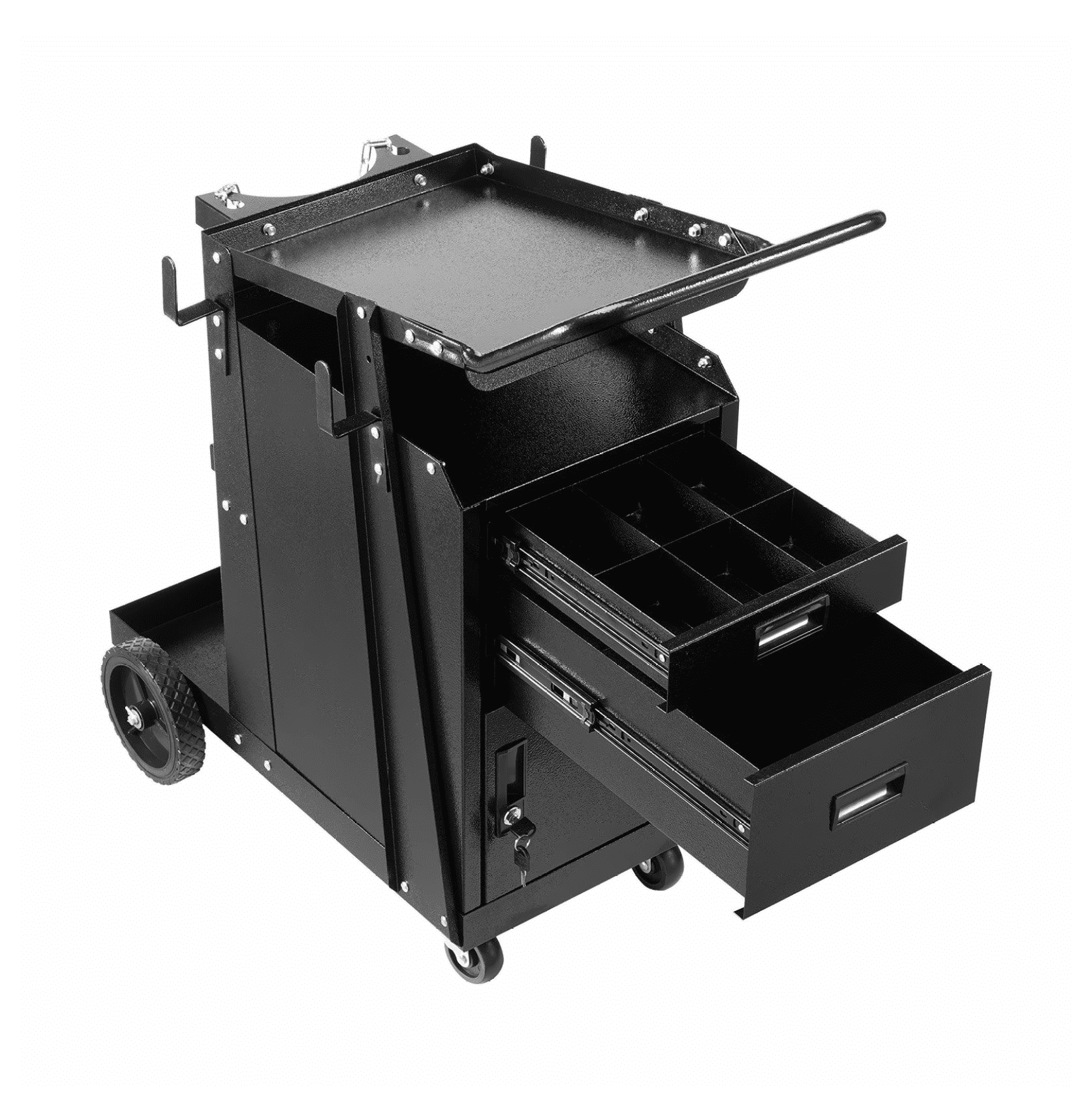 Welding Cart with 2 Drawers, Heavy Duty Welder Utility Cart - 350LBS ...
