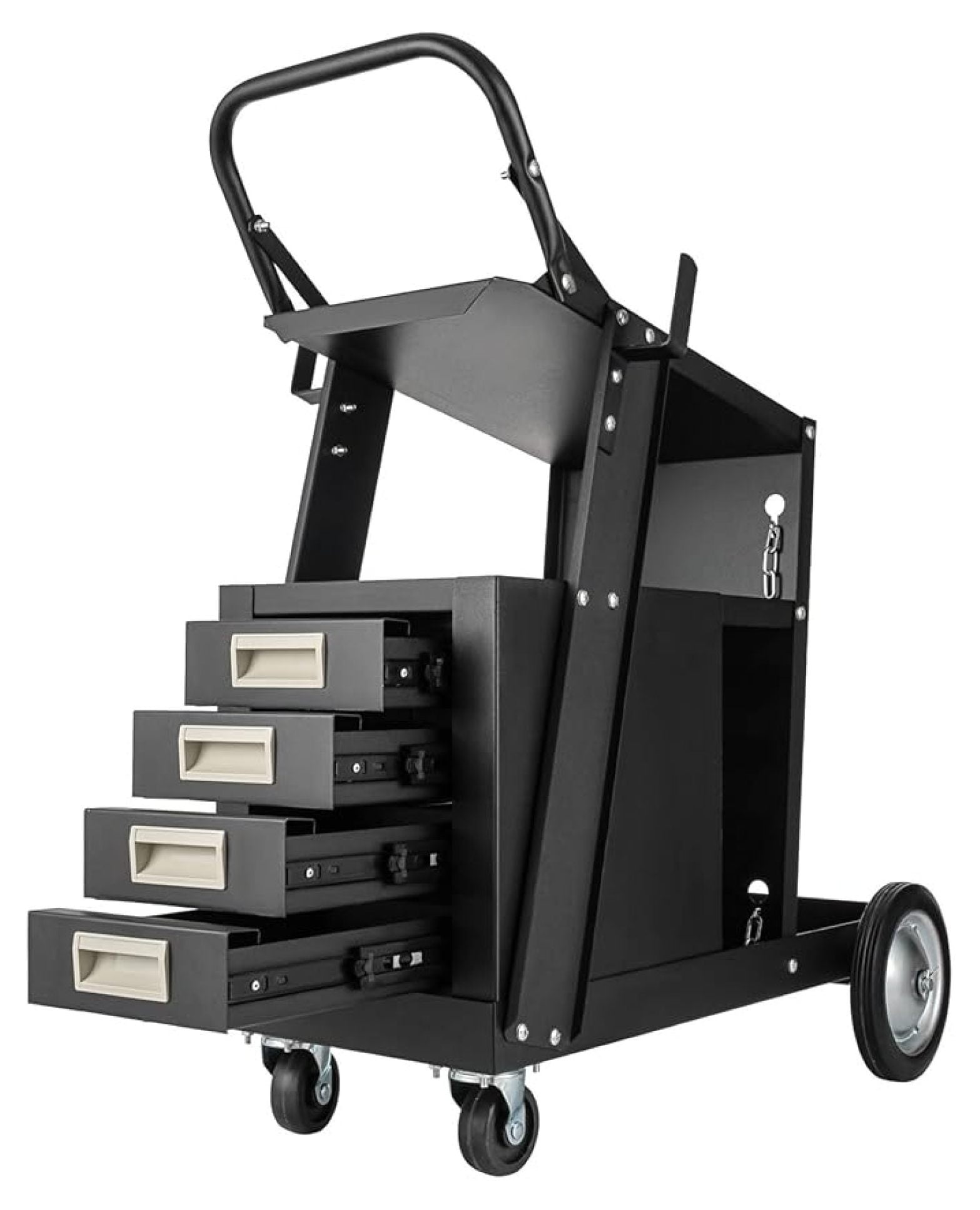 Welding Cart with Drawers, Mig Welder Cart 265 Lbs Capacity, Weld Cart ...