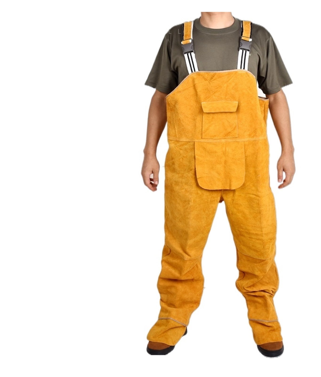Welding Clothing Mens Bib Overalls Safety Coverall High Temperature ...
