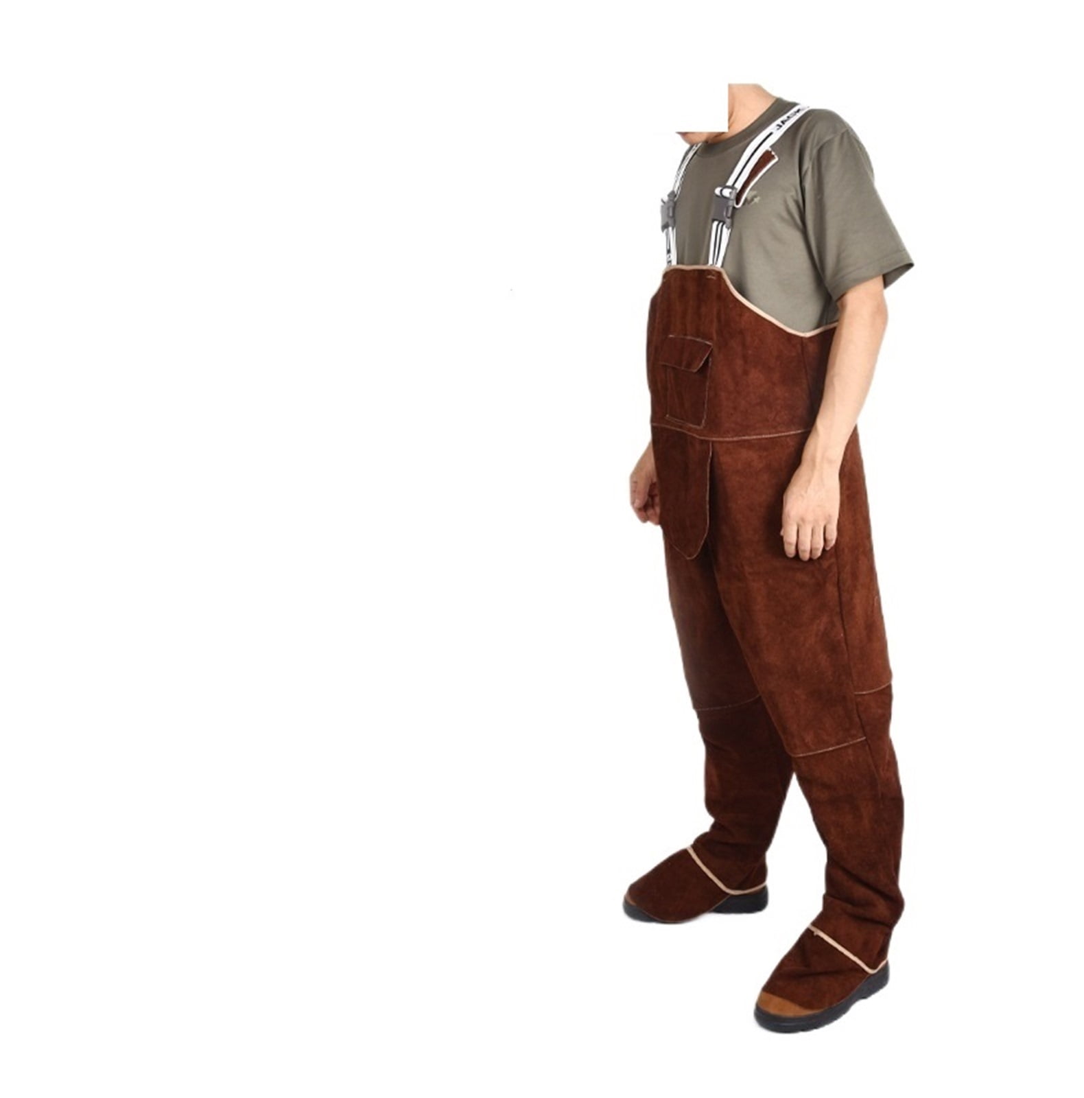 Welding Clothing Mens Bib Overalls Safety Coverall High Temperature ...