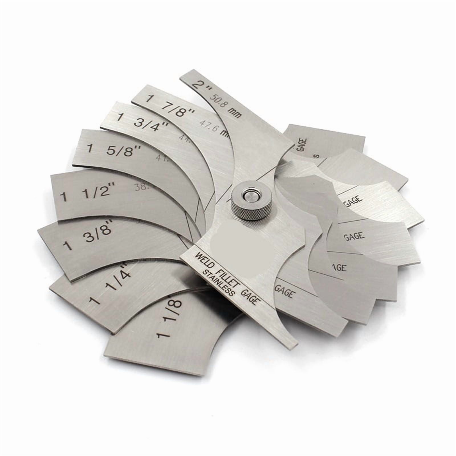 Welding Gauge Weld Fillet Gage 8 Piece Set 1~1/8- 2 28.6mm to 50.8mm ...