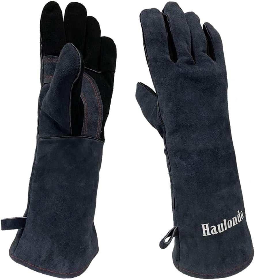 Welding Gloves Large 16 Inches 932℉ Heat Resistant Leather Forge/Mig ...