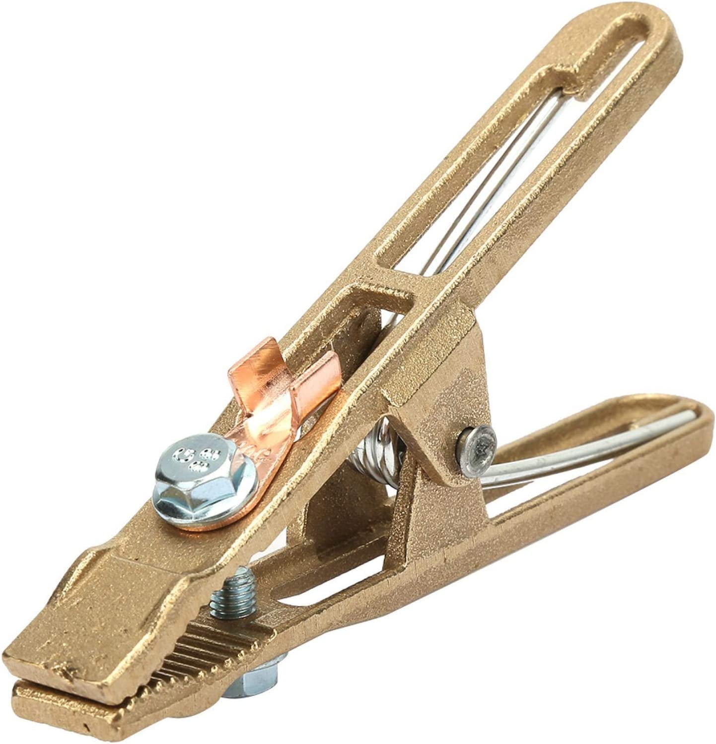 Welding Ground Clamp, 260A Brass Earth Clamp A Shape Electroplated ...