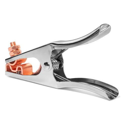 Welding Ground Clamp 400A Copper Plated Jaw, Braided Copper Shunt ...