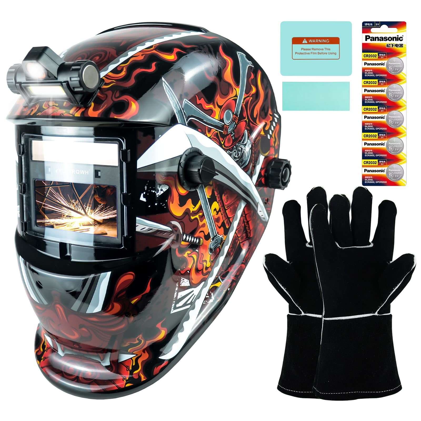 Welding Helmet Auto Darkening Welding Hood with Light True Color 1/1/1 ...