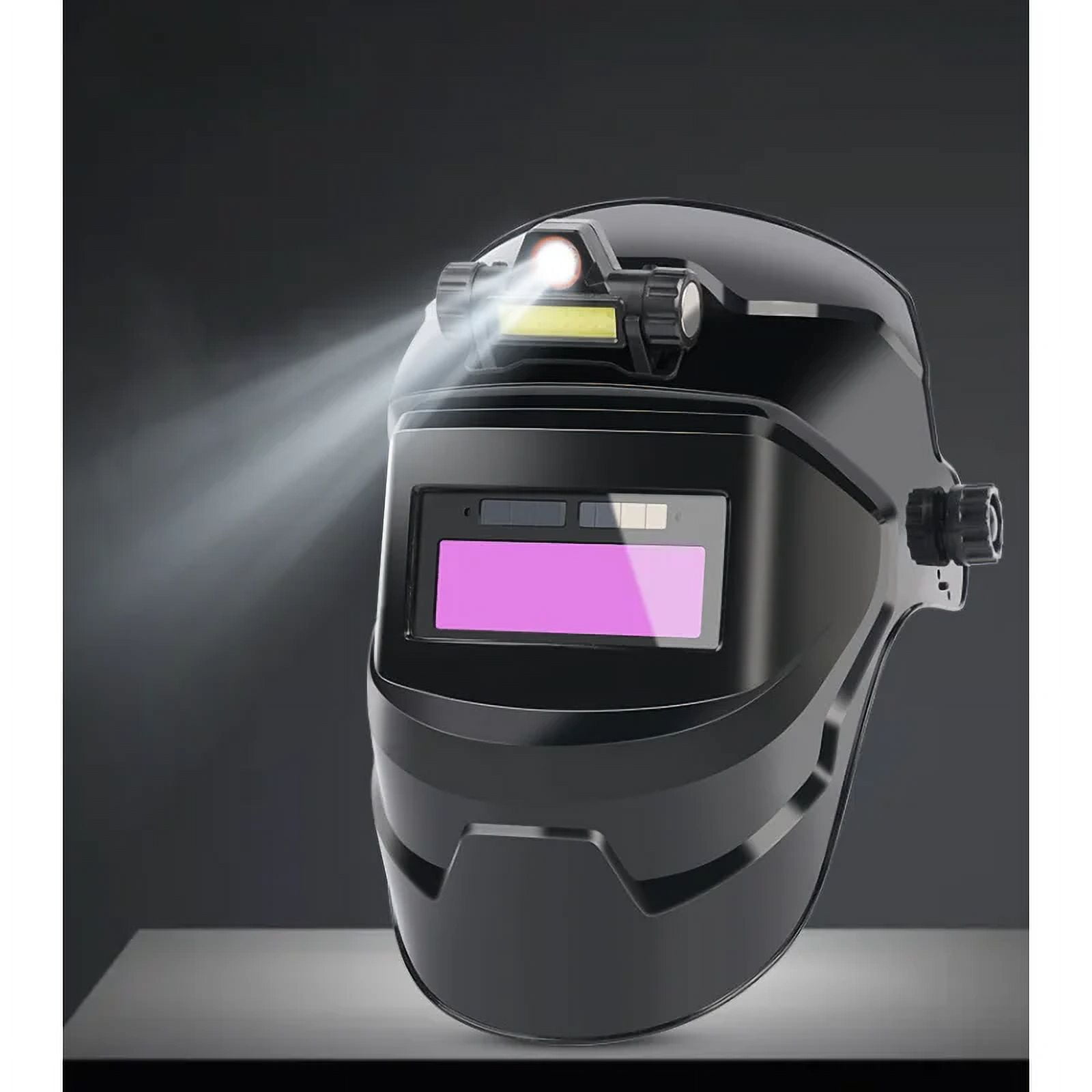 Welding Helmet Welder Mask With Rechargeable Headlight Automatic ...