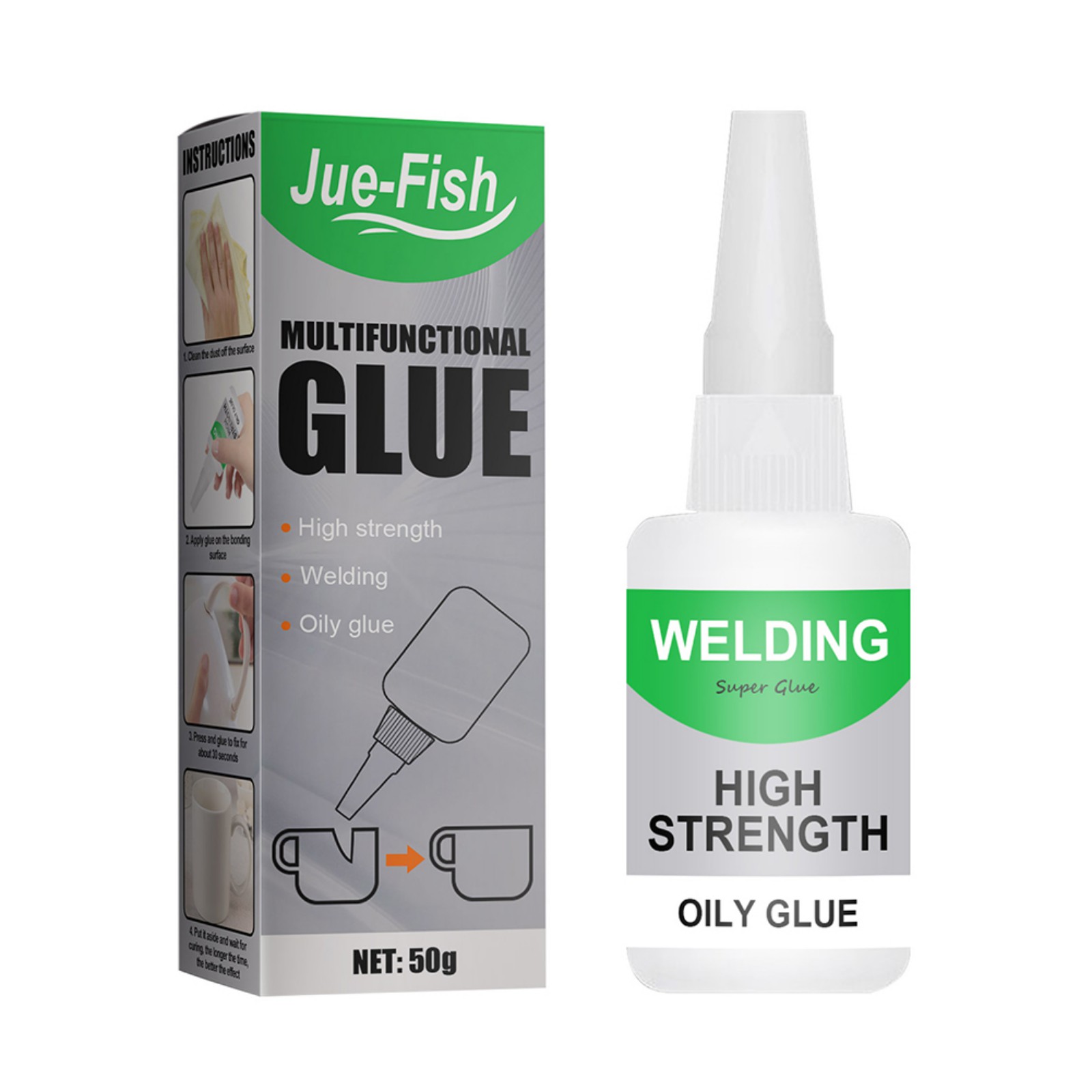 Welding High-Strength Oily Glue, Super Glue, Mighty Instant Glue for ...
