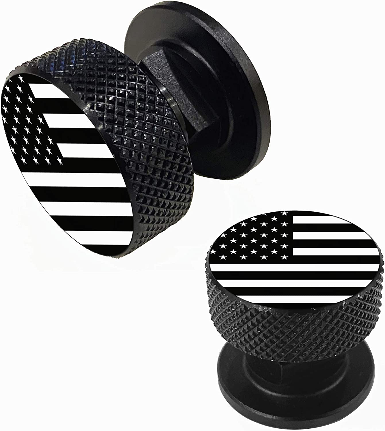 Welding Hood Helmet Fasteners-1Pair Black American USA Flag Pattern ...