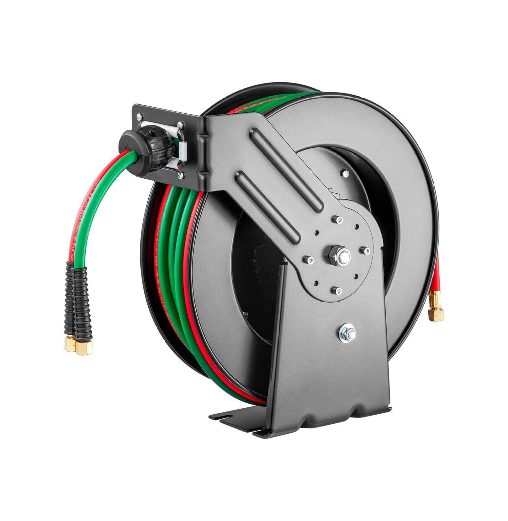 Welding Hose Reel 1/4in x 50FT Oxygen Acetylene, T-Grade Rubber Hose ...