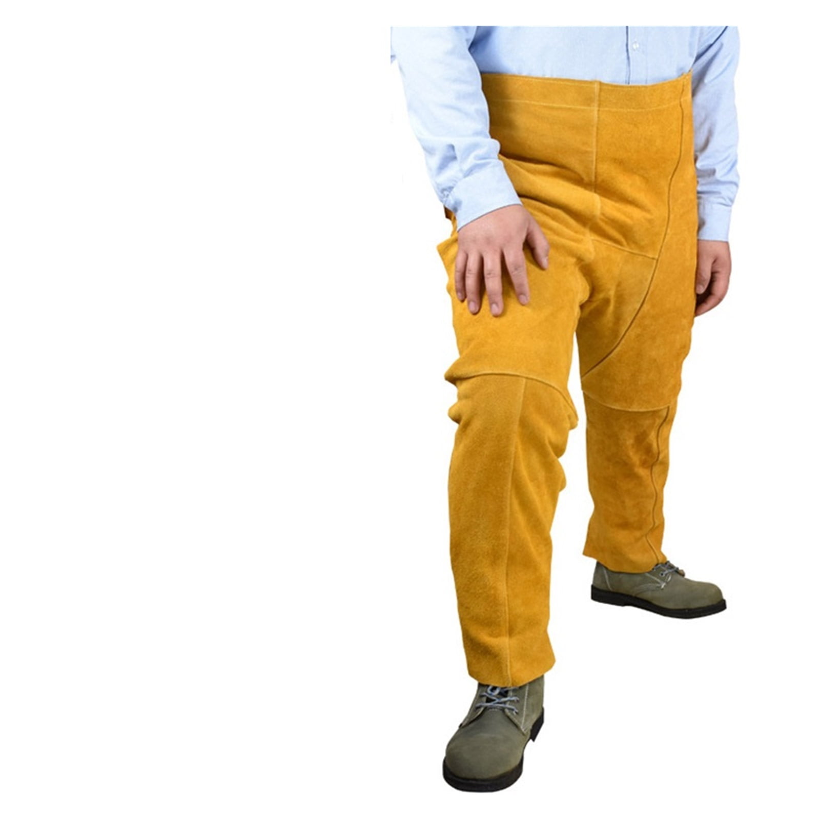 Welding Leather Split Leg Apron Heavy Duty Spark Flame Heat Resistant ...