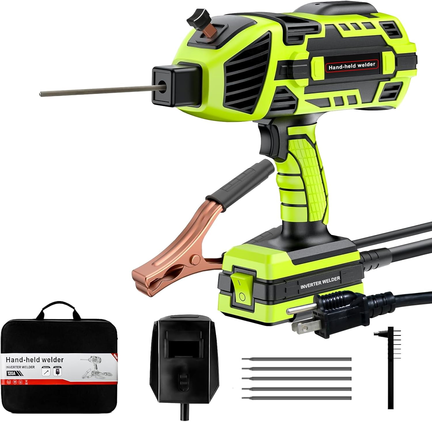 Welding Machine Handheld 110V 120Amp Portable ARC Welder Gun Hand Held ...