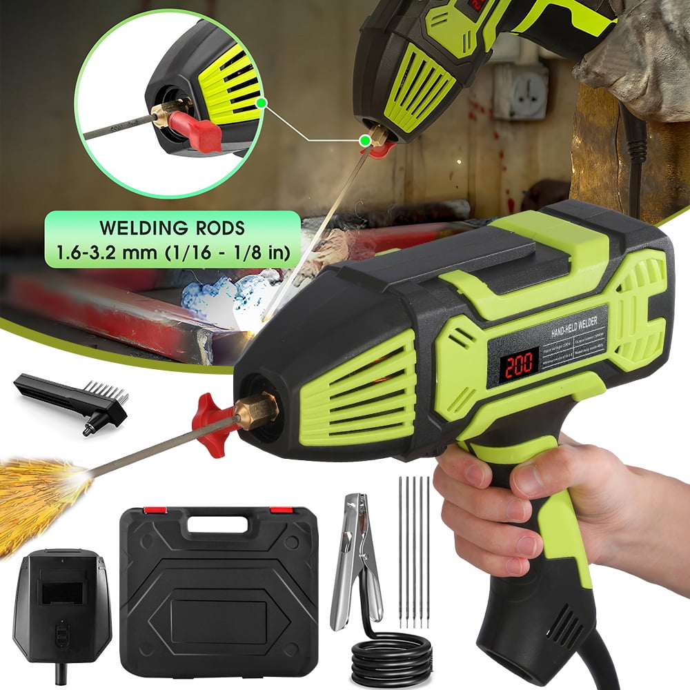 Welding Machine Handheld, 110V/220V 200Amp Portable ARC Welder Gun ...