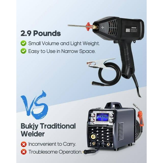 GYZJ 110V Portable Handheld ARC Welder, 200A 3000W, Digital Display ...