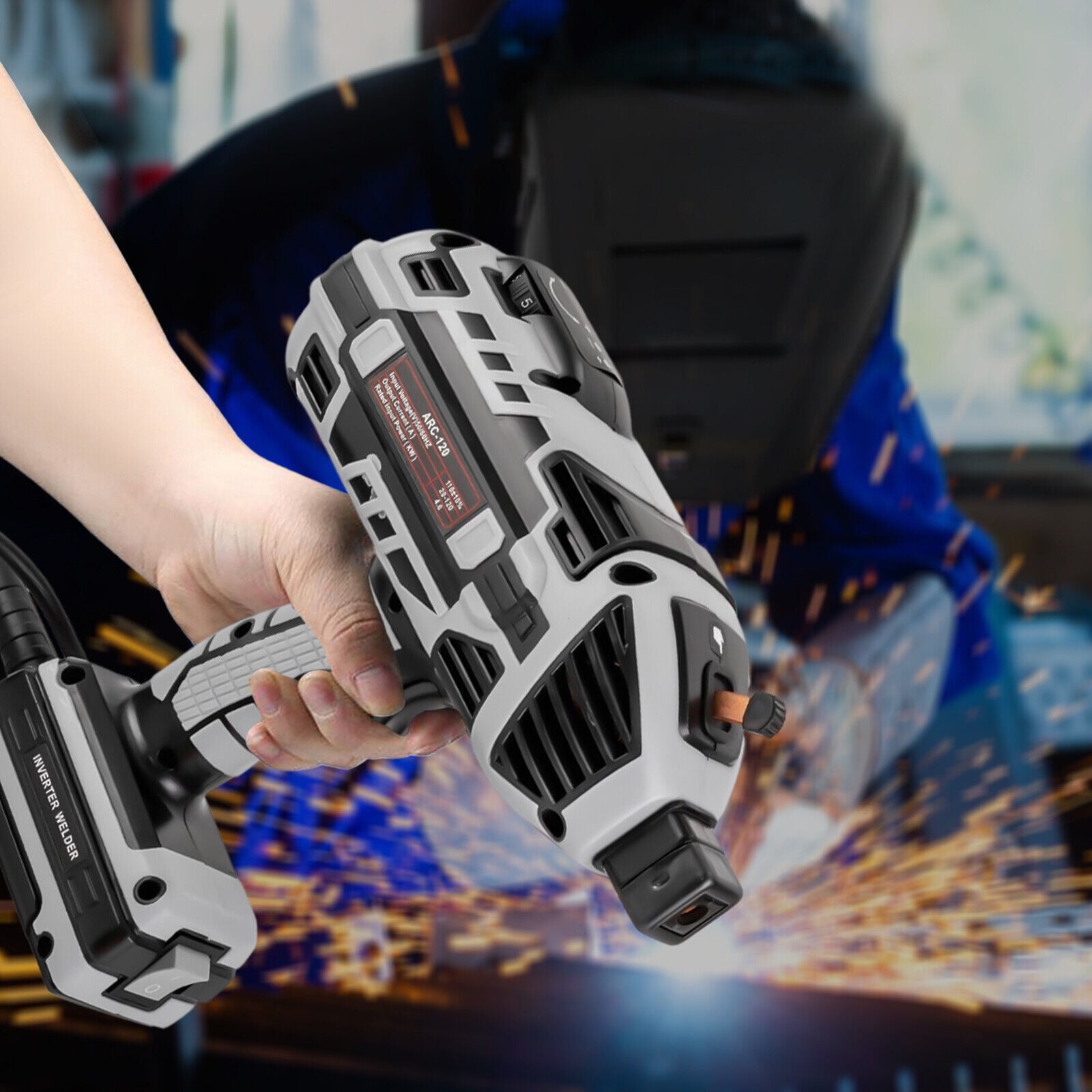 Welding Machine,Portable ARC Welder Machine Gun,IGBT Standing Handheld ...