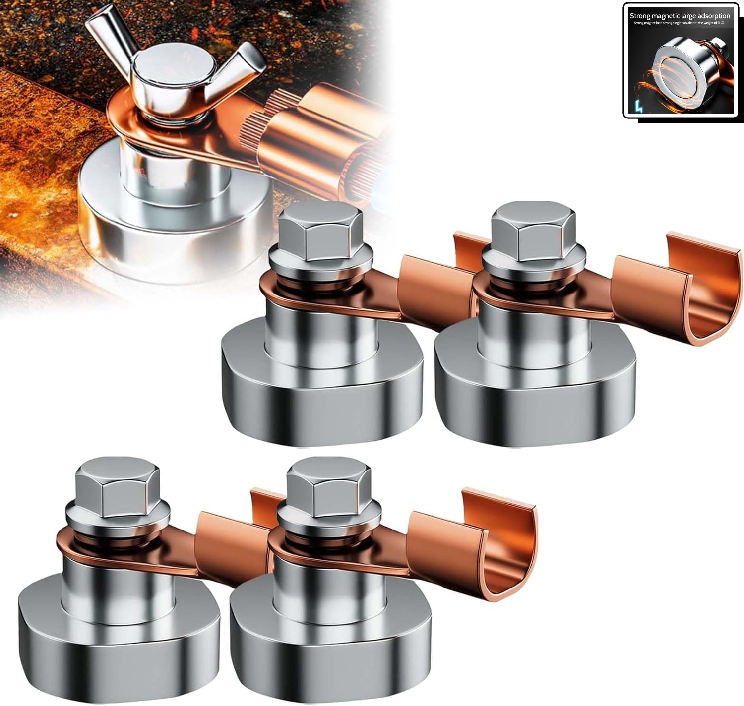 Welding Magnetic Grounding Clamp, 2025 New Magnetic Welding Ground ...