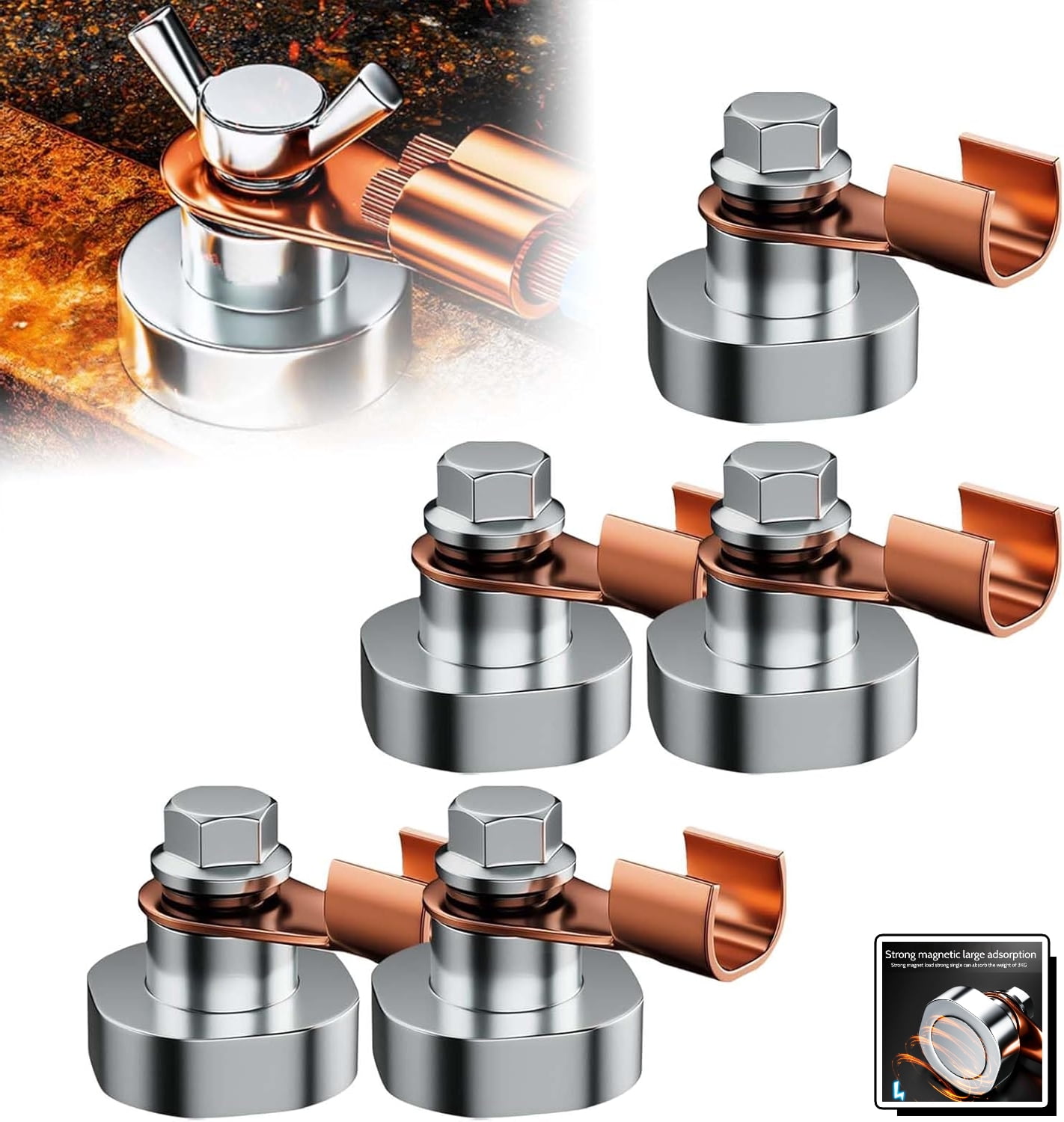 Welding Magnetic Grounding Clamp, 2025 New Magnetic Welding Ground ...