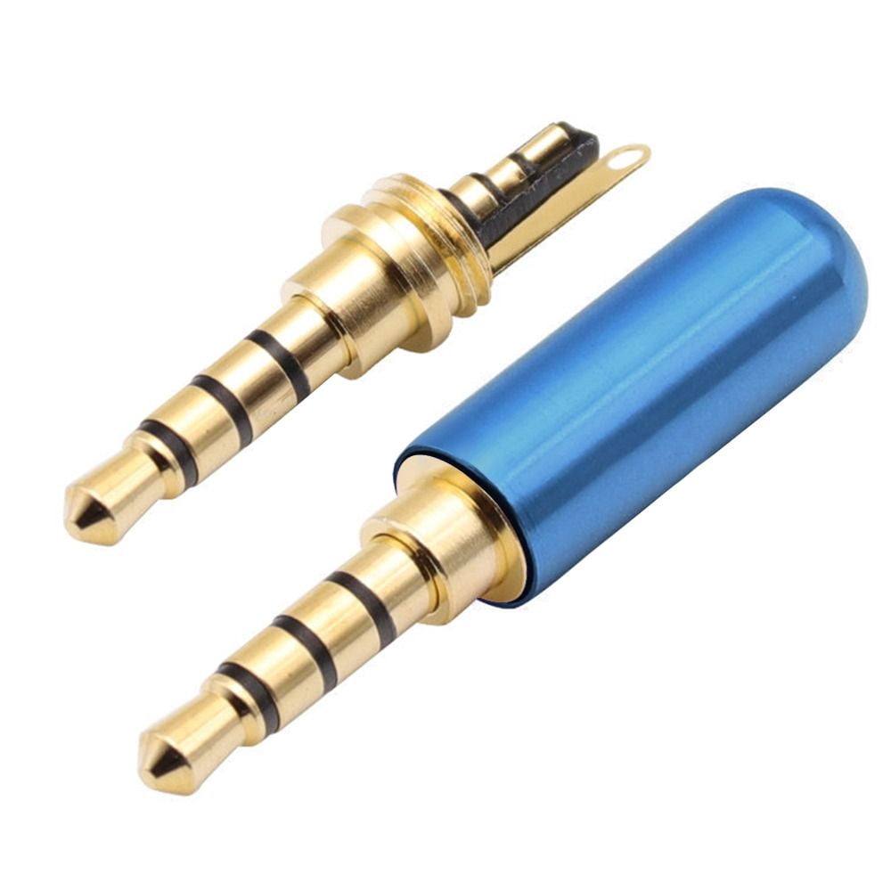 Welding Male 3.5 Plug Cable Adapter Stereo 4 Poles 3.5MM Plug Male ...