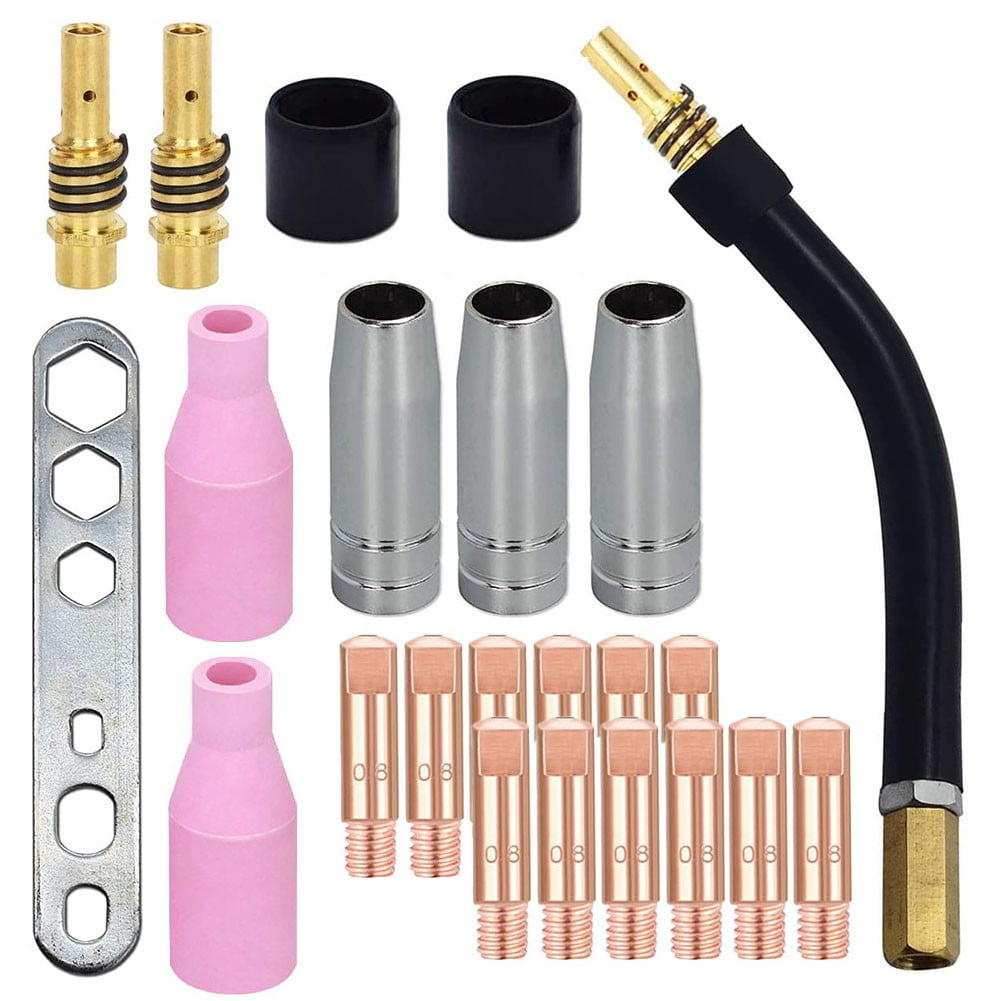 Welding Nozzle Accessories, For Mb15 For 15Ak Contact Tip 0.8Mm M6 Tips For Mig - Walmart.com