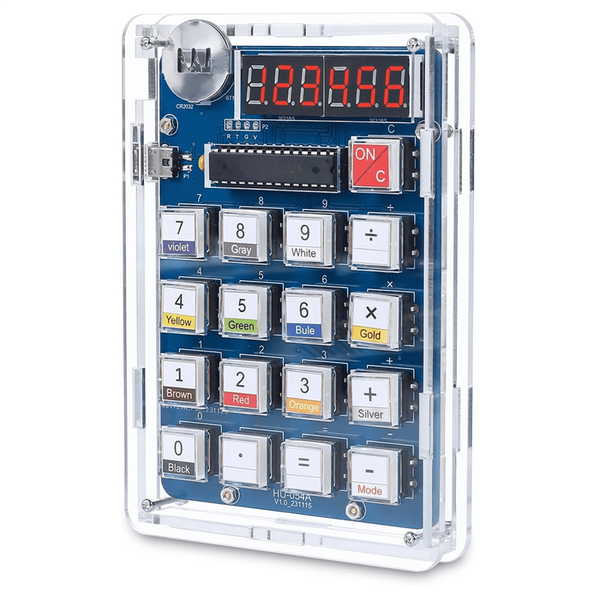 Welding Practice Kit, 6-Digit DIY Calculator Kit USB/Battery Powered ...
