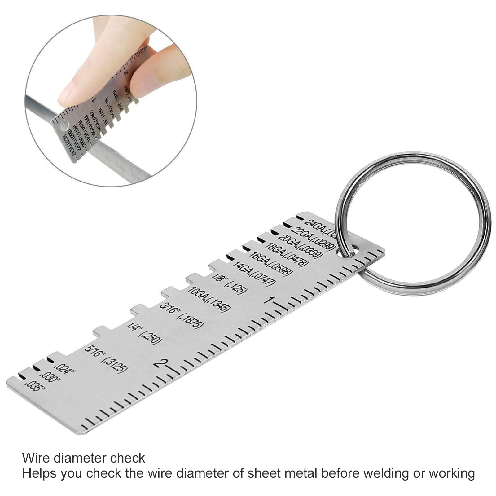 Welding Prep Tool: Stainless Steel Thickness Wire Gauge, Accurate ...