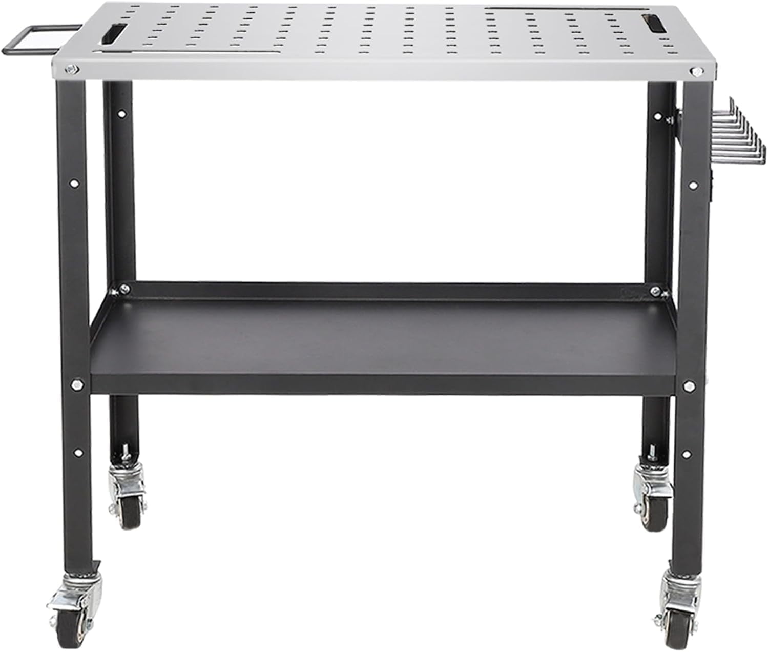 Welding Table 36"x18", 1200lbs Load Capacity Steel Welding Cart ...