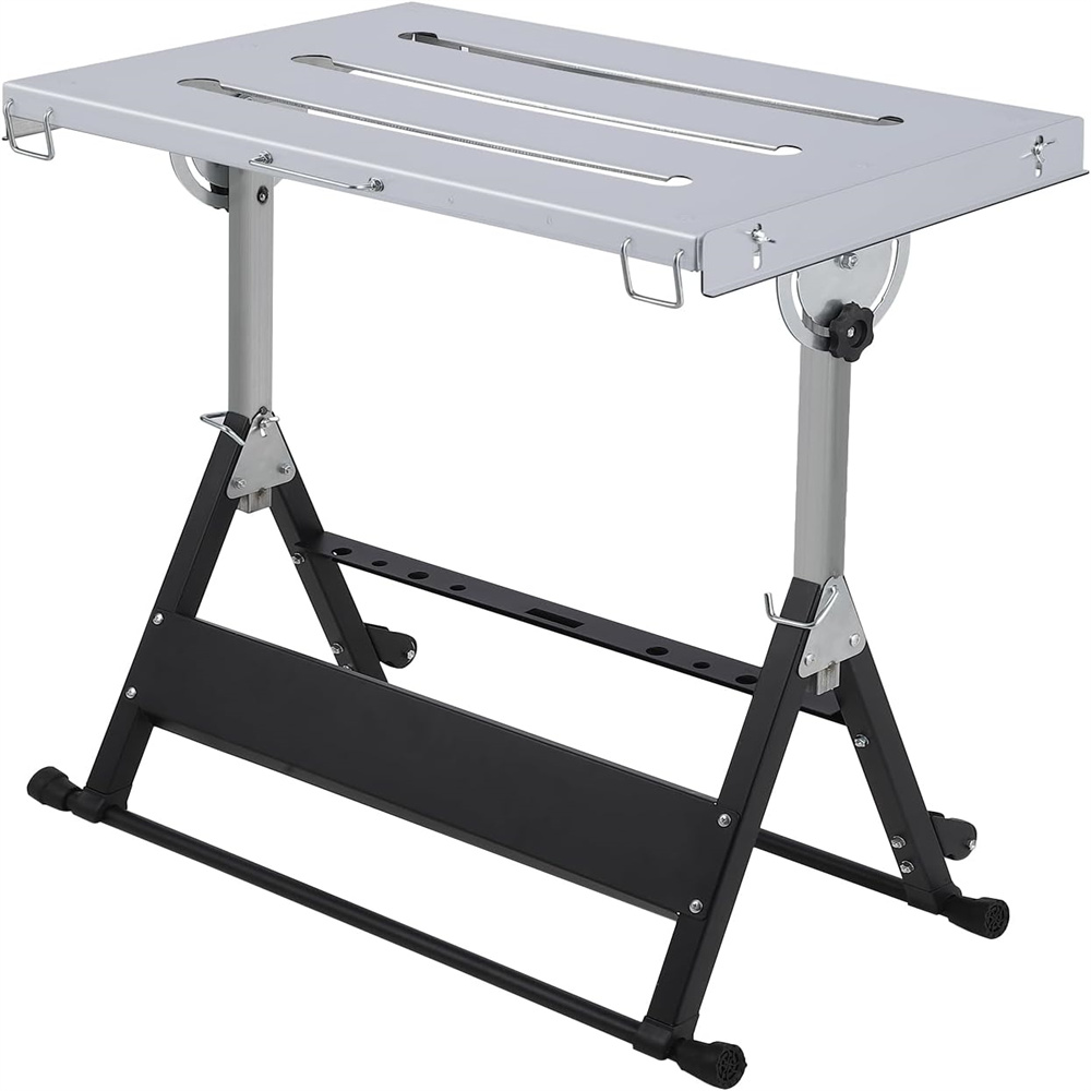 Welding Table, Capacity Folding Welding Workbench with Wheels ...