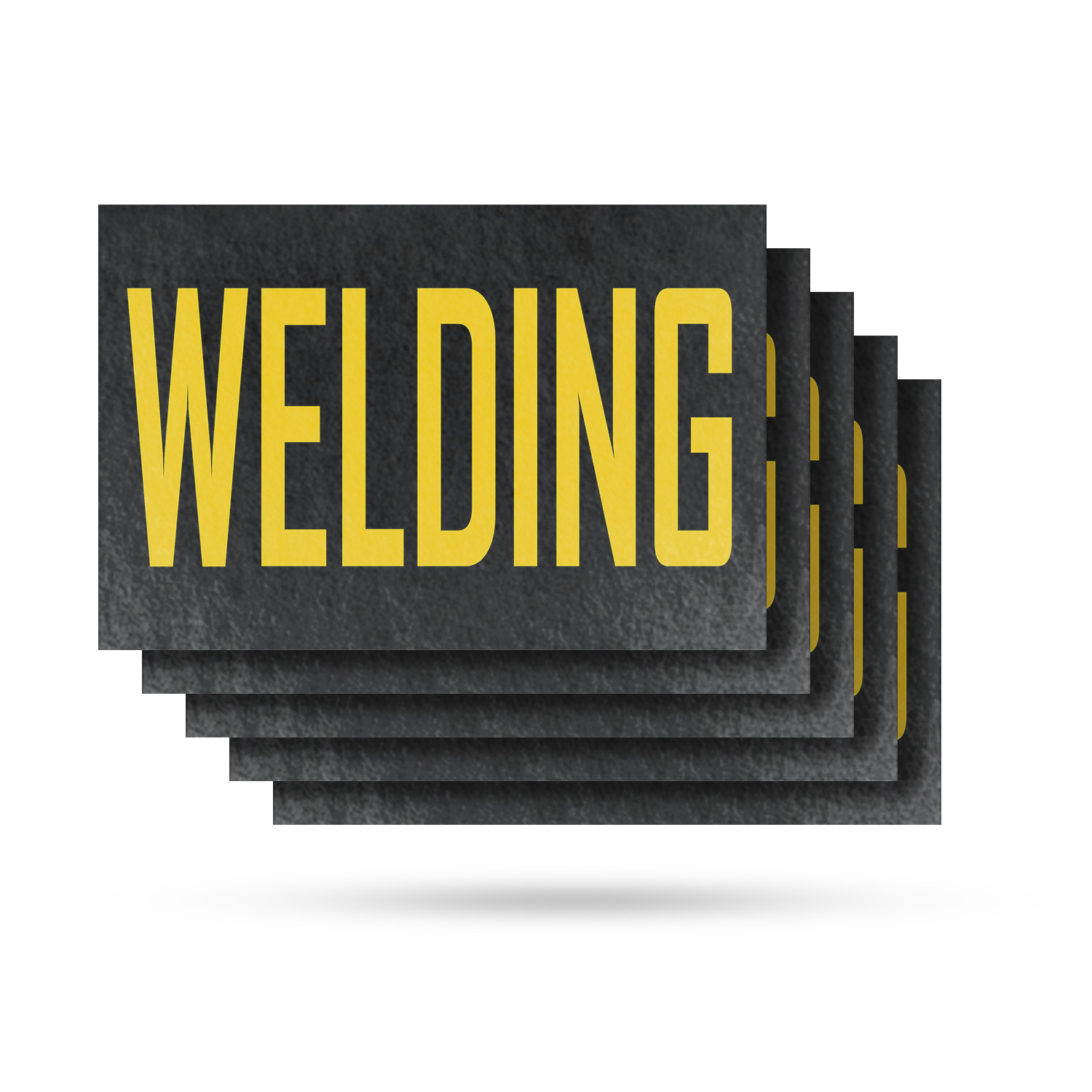 Welding Vinyl Decal 5 Pack of 24 Inch x 36 Inch Weatherproof Heavy-Duty ...