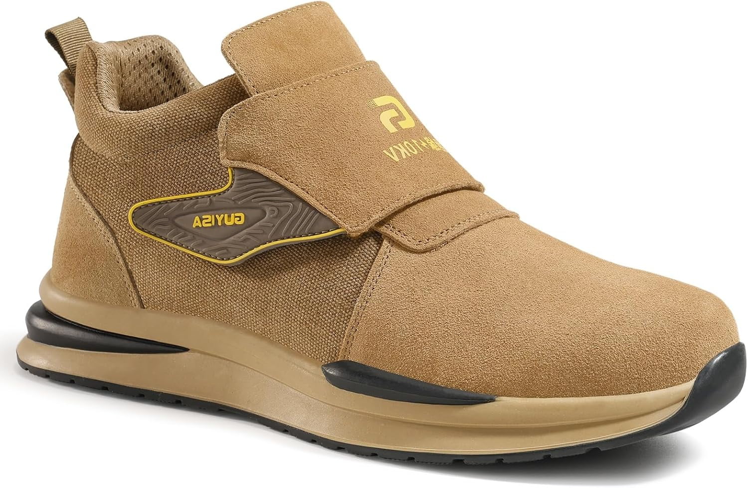 Welding Work Boots for Men Slip on Work Shoes for Men Steel Toe Boots ...