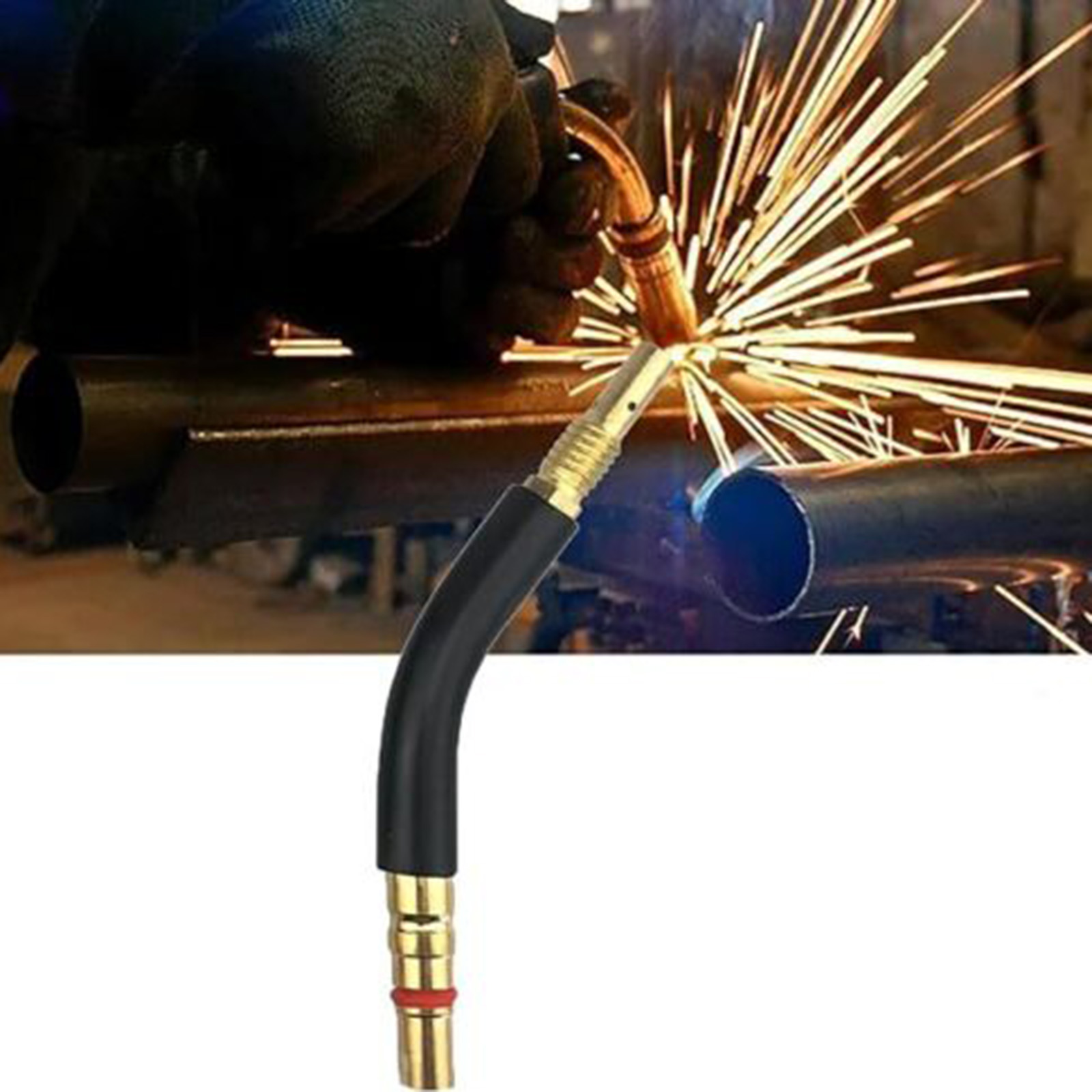 Welding torch accessories Welding torch bend 200A brass connecting rod ...