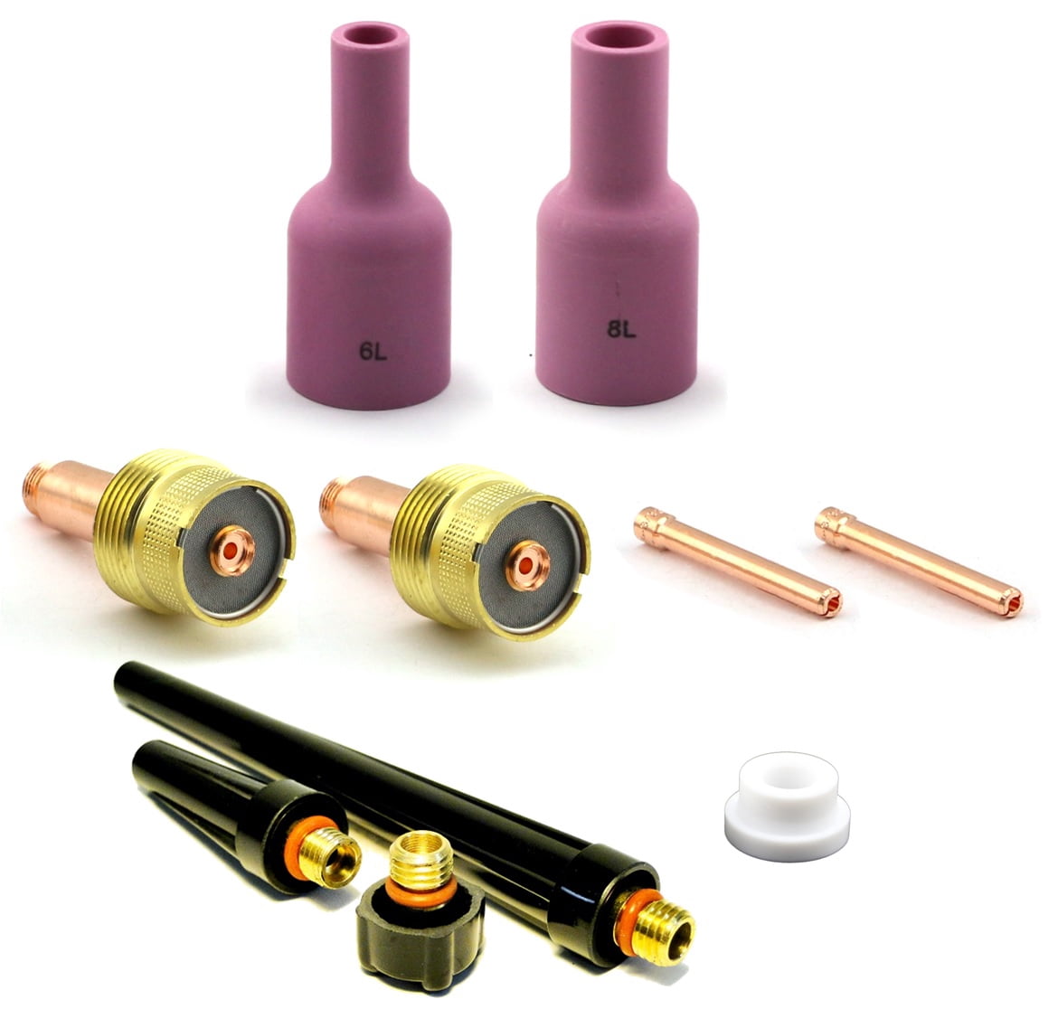 WeldingCity 10-pcs TIG Welding Torch Accessory Kit (1/16) Collet-LARGE ...
