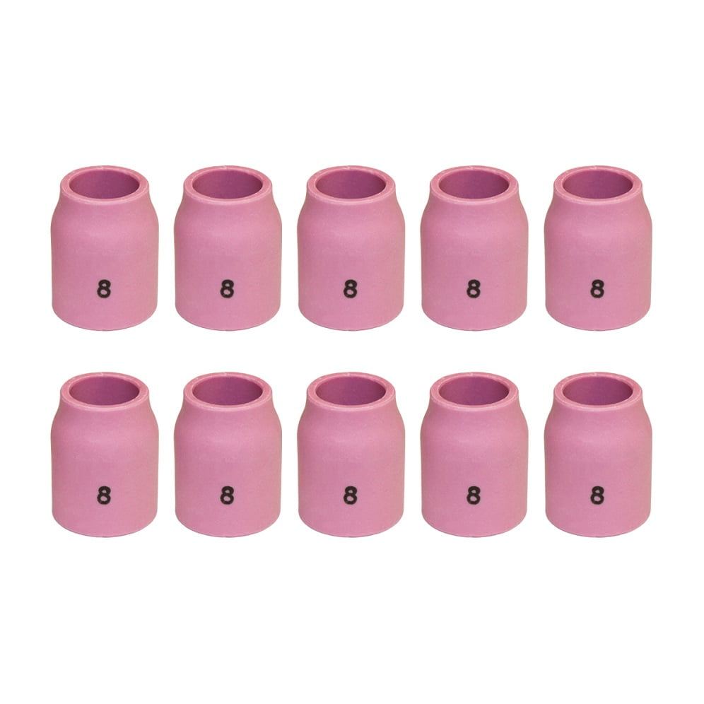 WeldingCity 10-pk Ceramic Cup (Alumina) 53N61S #8 1/2" for Gas Lens ...