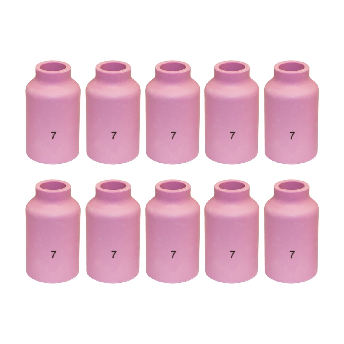 WeldingCity 10-pk Ceramic Cup (Alumina) 54N15 (#7, 7/16") for Gas Lens ...