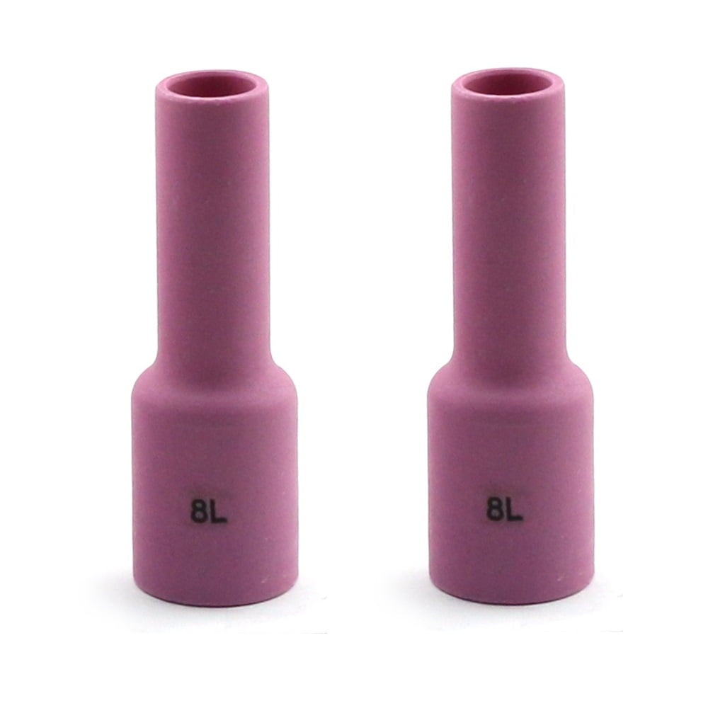 WeldingCity 2-pk Long Alumina Ceramic Cup 54N14L (#8, 1/2") for Gas ...