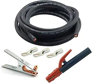 WeldingCity 25-ft 2-AWG USA-made Heavy Duty Welding Cable with Work ...