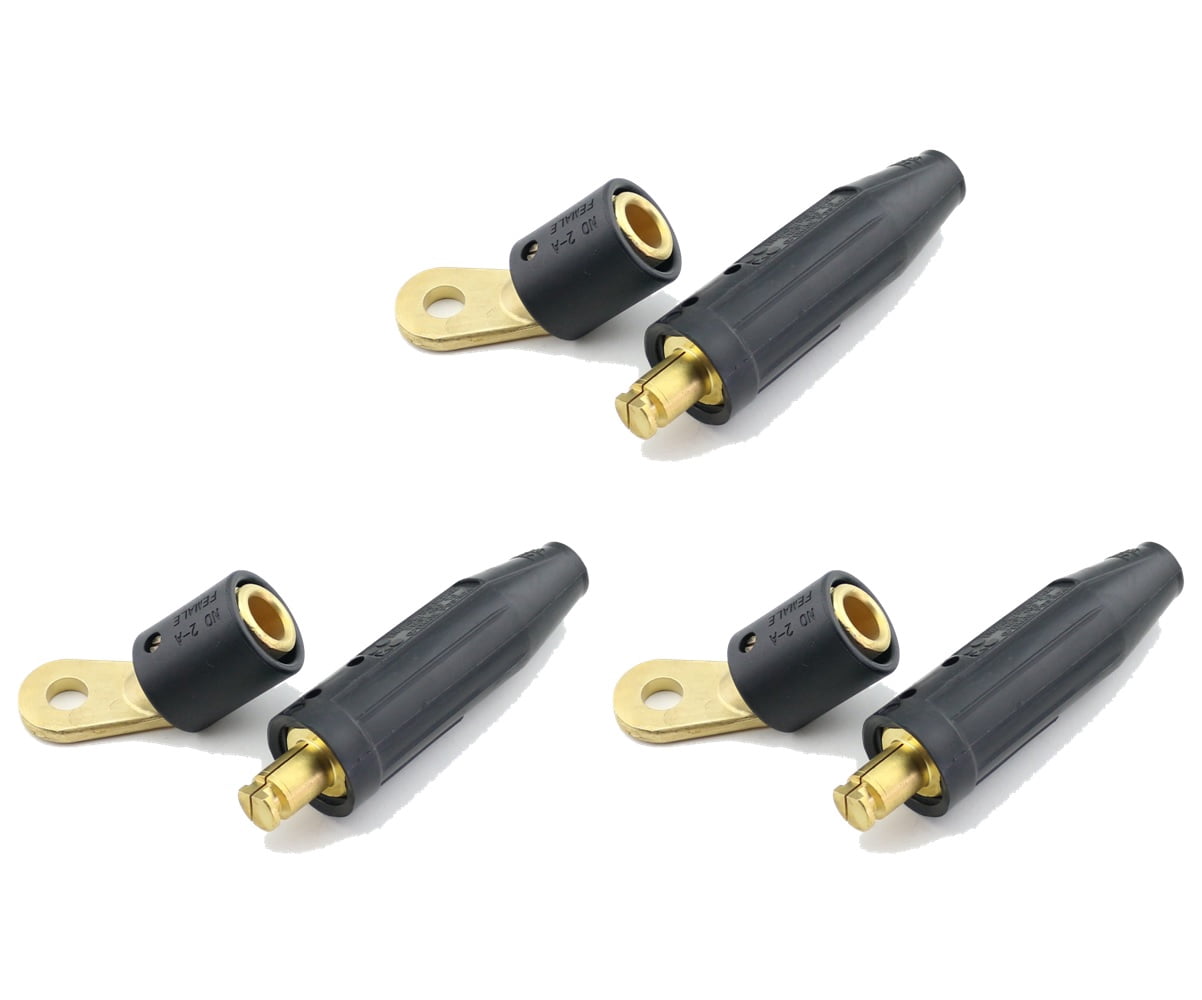WeldingCity 3-pk Twist-Lock Tweco/Lenco Style 2-MPC/LC-40 Insulated ...
