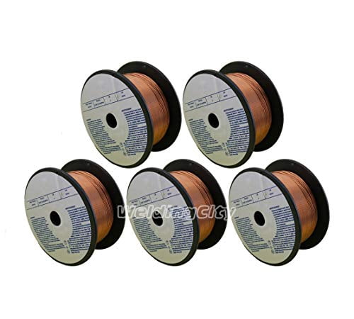 WeldingCity 5 Rolls of ER70S-6 ER70S6 Mild Steel MIG Welding Wire 2-Lb ...