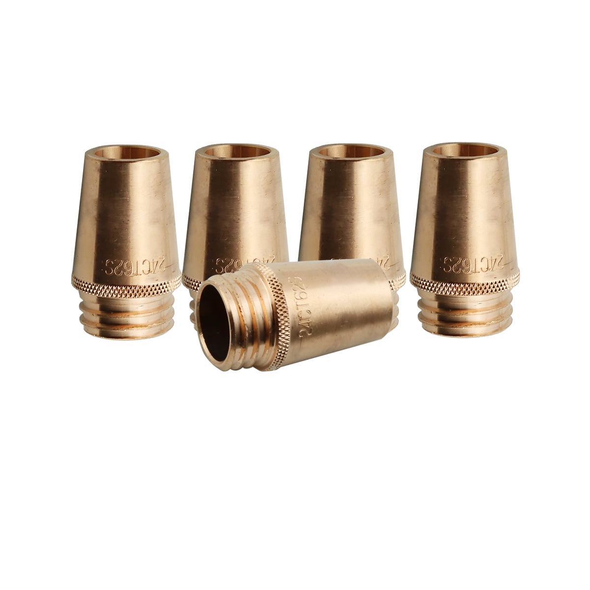 WeldingCity 5-pk Coarse-Thread Gas Nozzle 24CT-62-S 5/8" for MIG ...