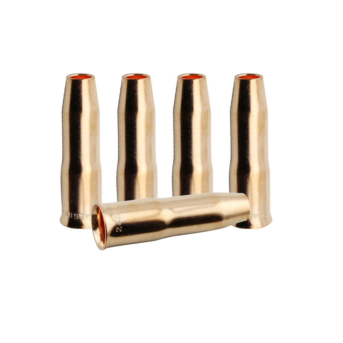 WeldingCity 5-pk Gas Nozzle 24A-50-SS (Short-Stop) 1/2" for MIG Welding ...