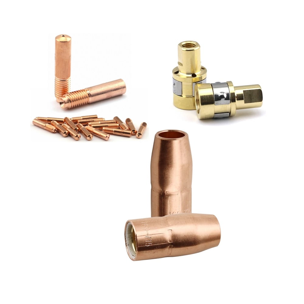 WeldingCity MIG Welding Gun .035" Accessory Kit (Contact Tip-Gas Nozzle ...