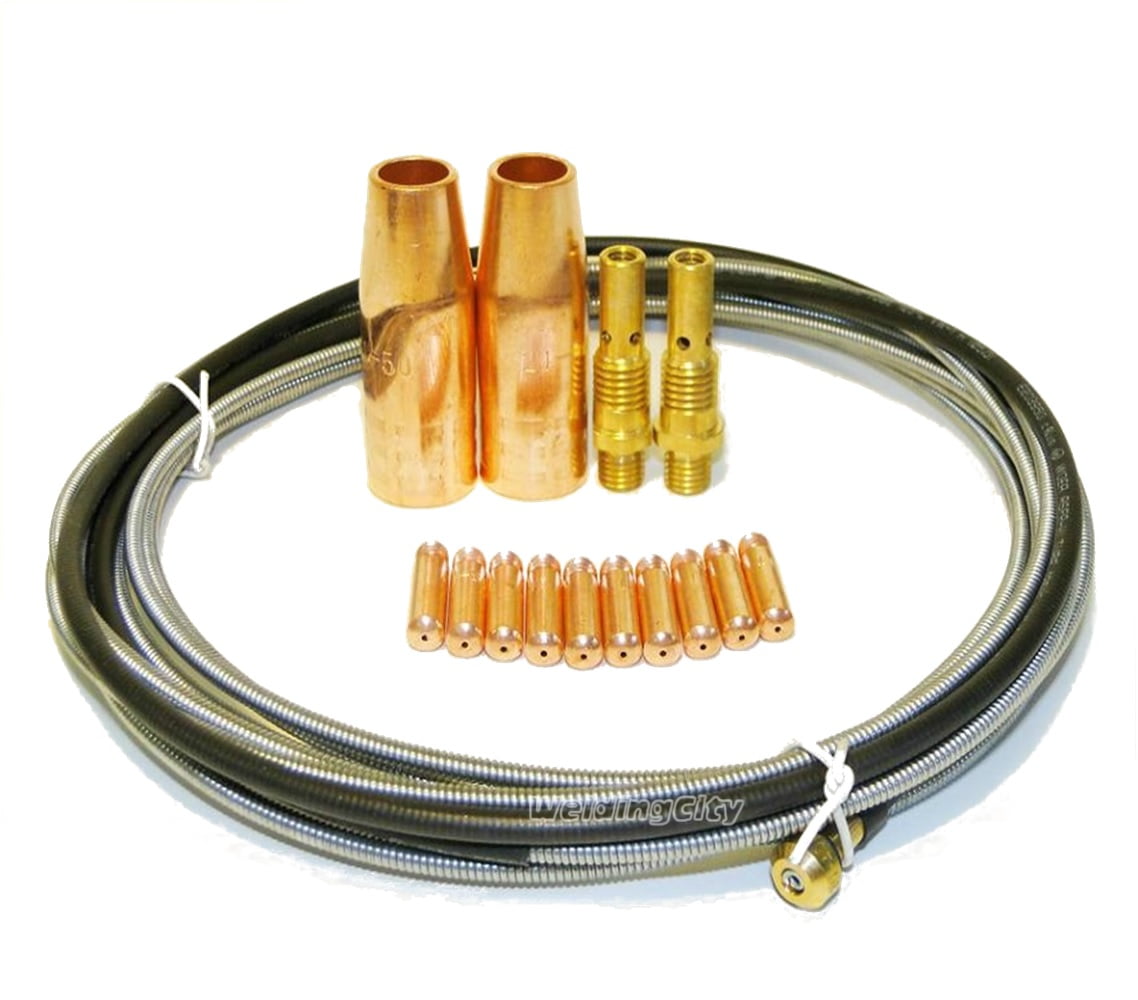 WeldingCity MIG Welding Gun Accessory Kit .035" (Contact Tip-Gas Nozzle ...