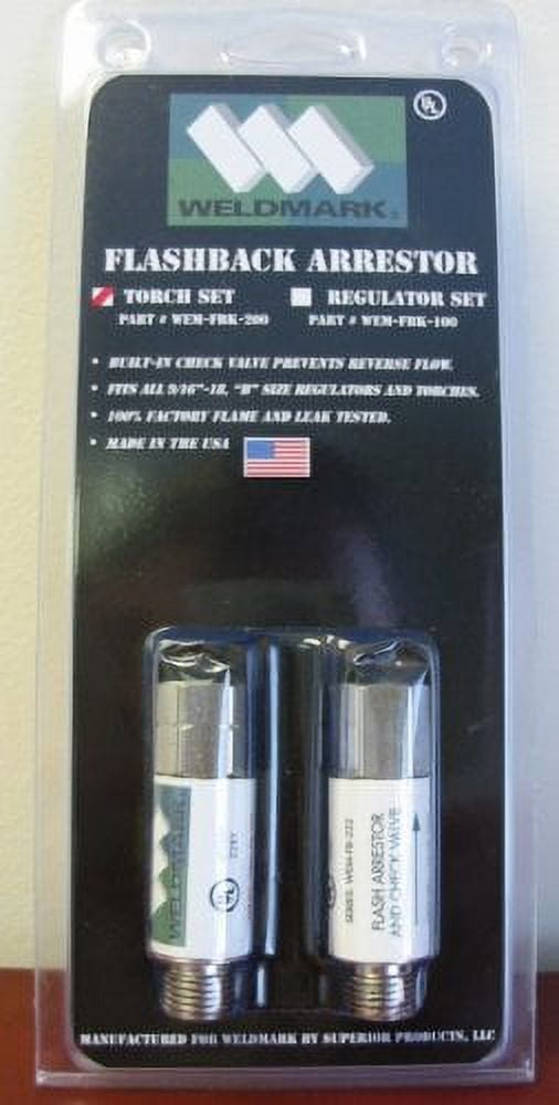 Weldmark FBK-200 Flashback Arrestor (Torch Set) by Superior Products, 1 ...