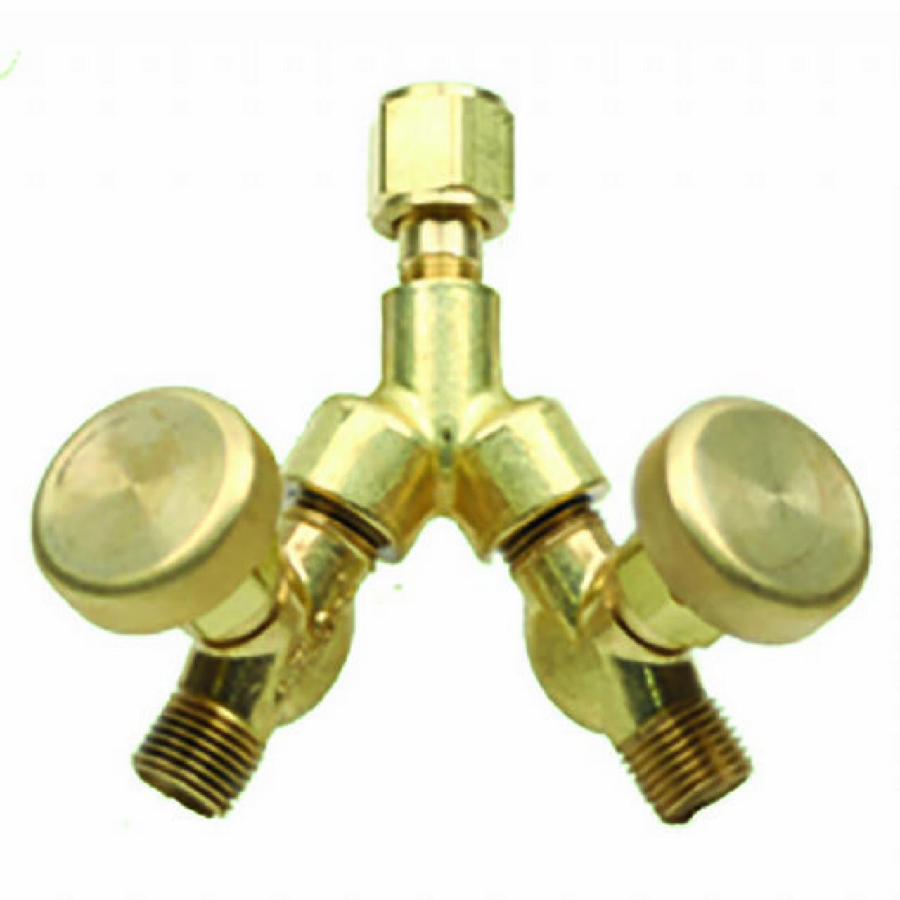 Weldmark YV-420, Valved "Y" Connections, 200 PSIG, Brass, RH, 5/8" - 18 ...