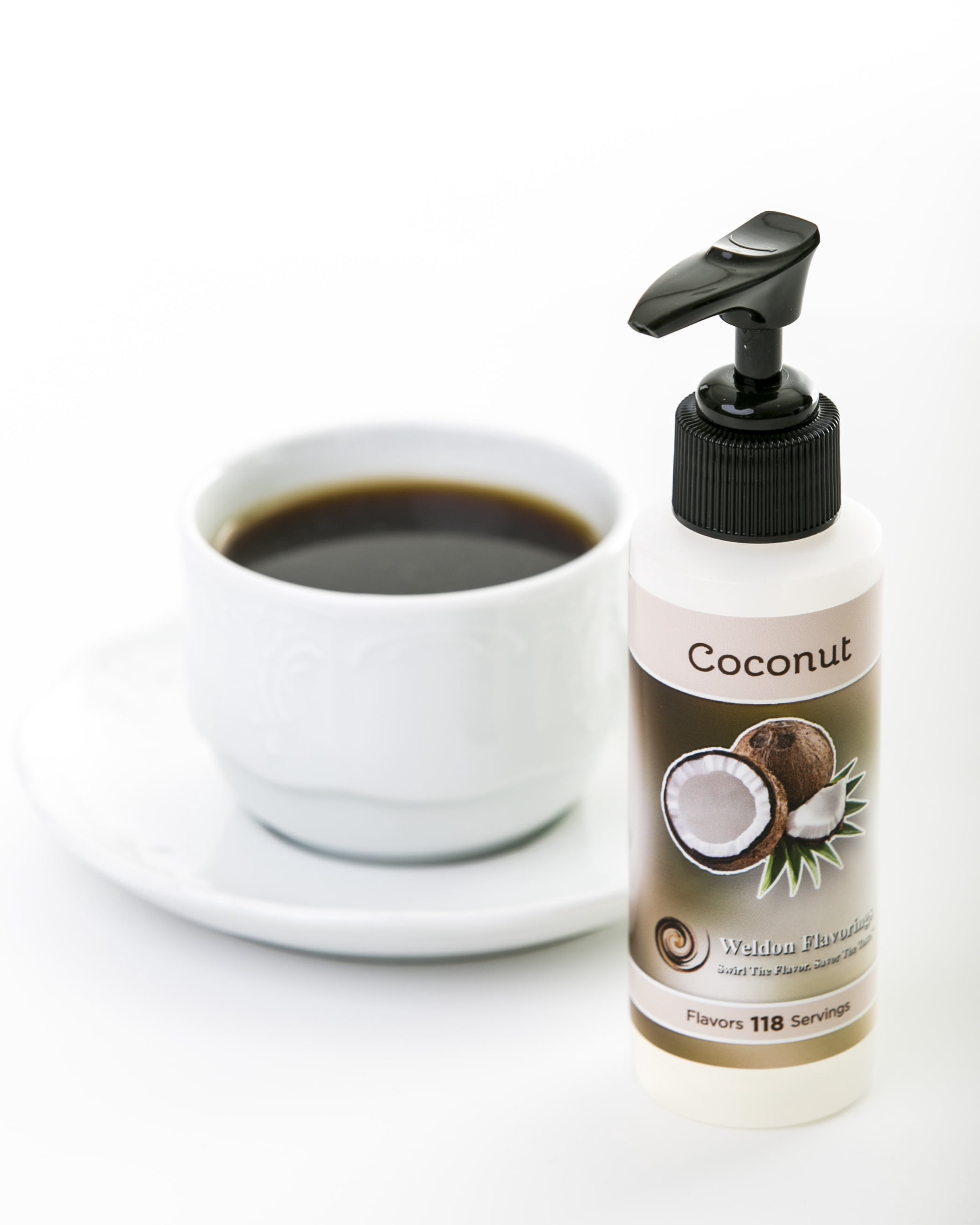 Weldon Flavorings, Coconut Unsweetened Coffee Flavoring (Includes Pump ...