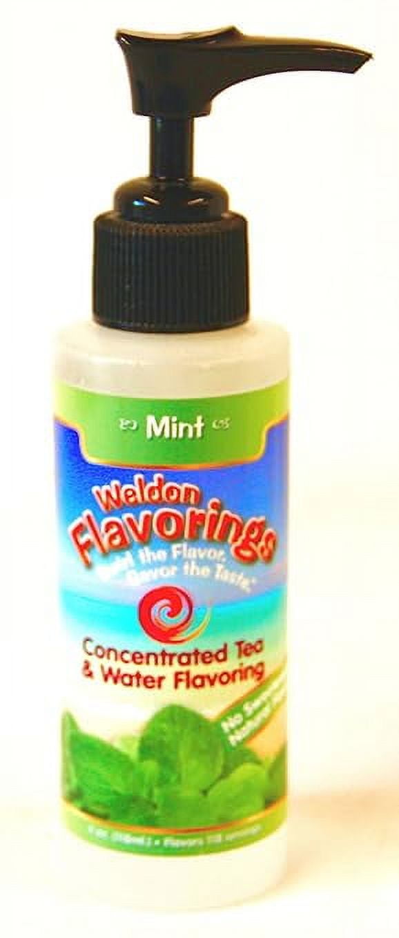 Weldon Flavorings, Mint Unsweetened Tea/Water Flavorings (Includes Pump ...