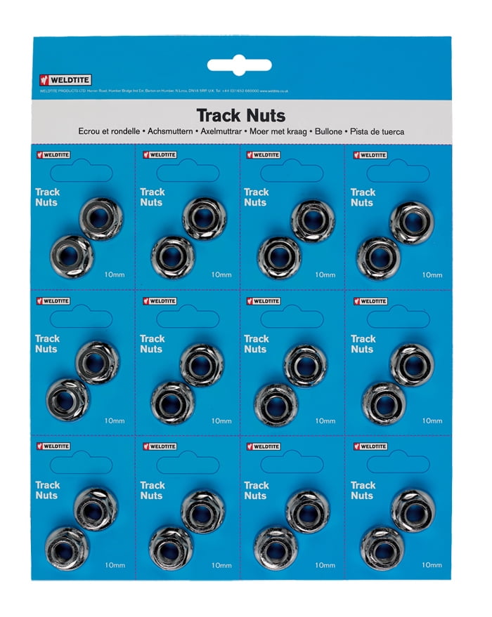 Weldtite 10mm Track Nuts - 12 Pairs - 1 Card - Walmart.com