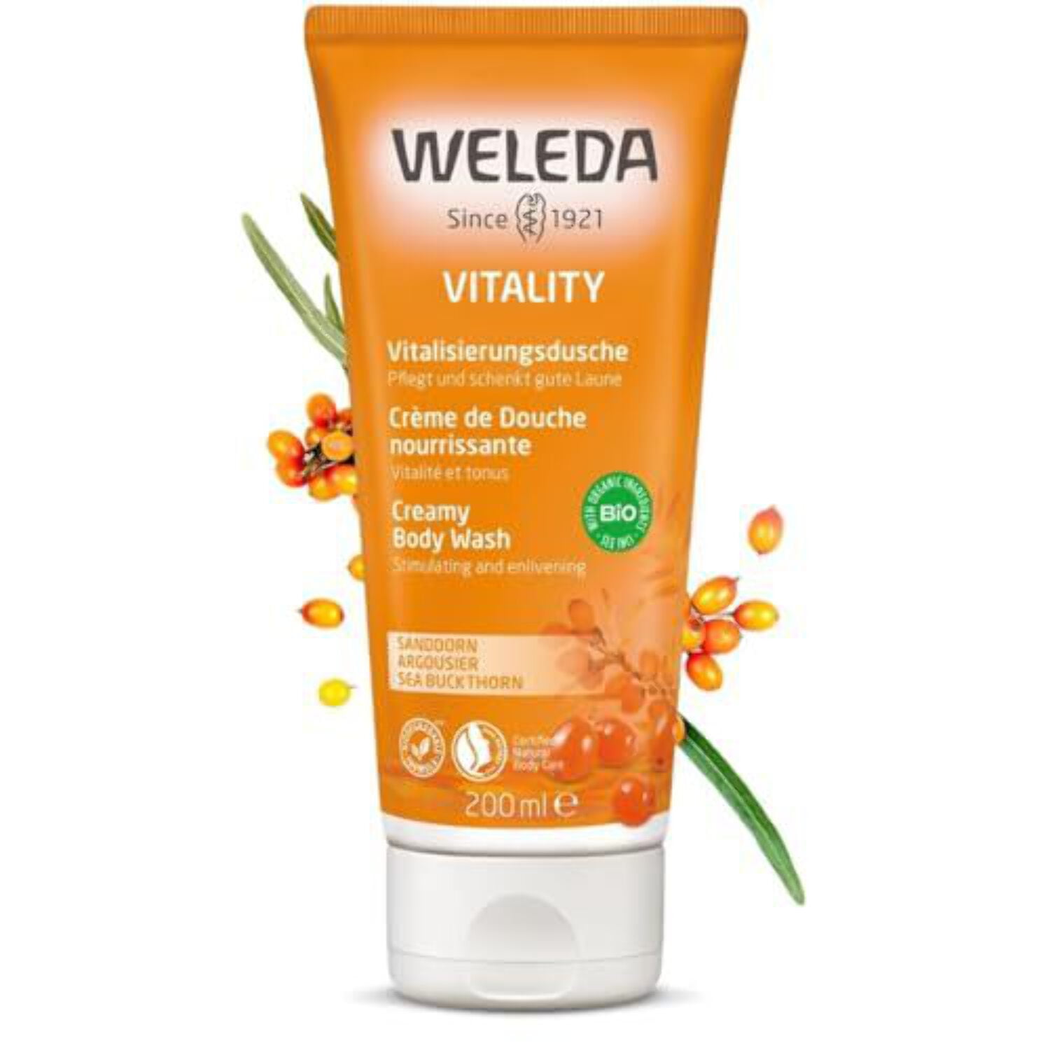 Weleda Body Wash, Sea Buckthorn, 6.8oz - Walmart.com