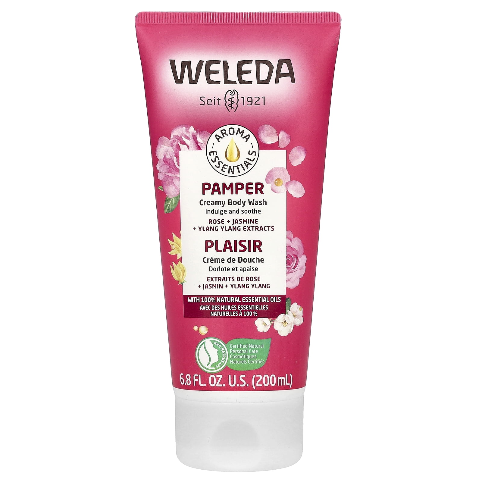 Weleda Pamper, Creamy Body Wash, Rose + Jasmine + Ylang Ylang Extracts ...